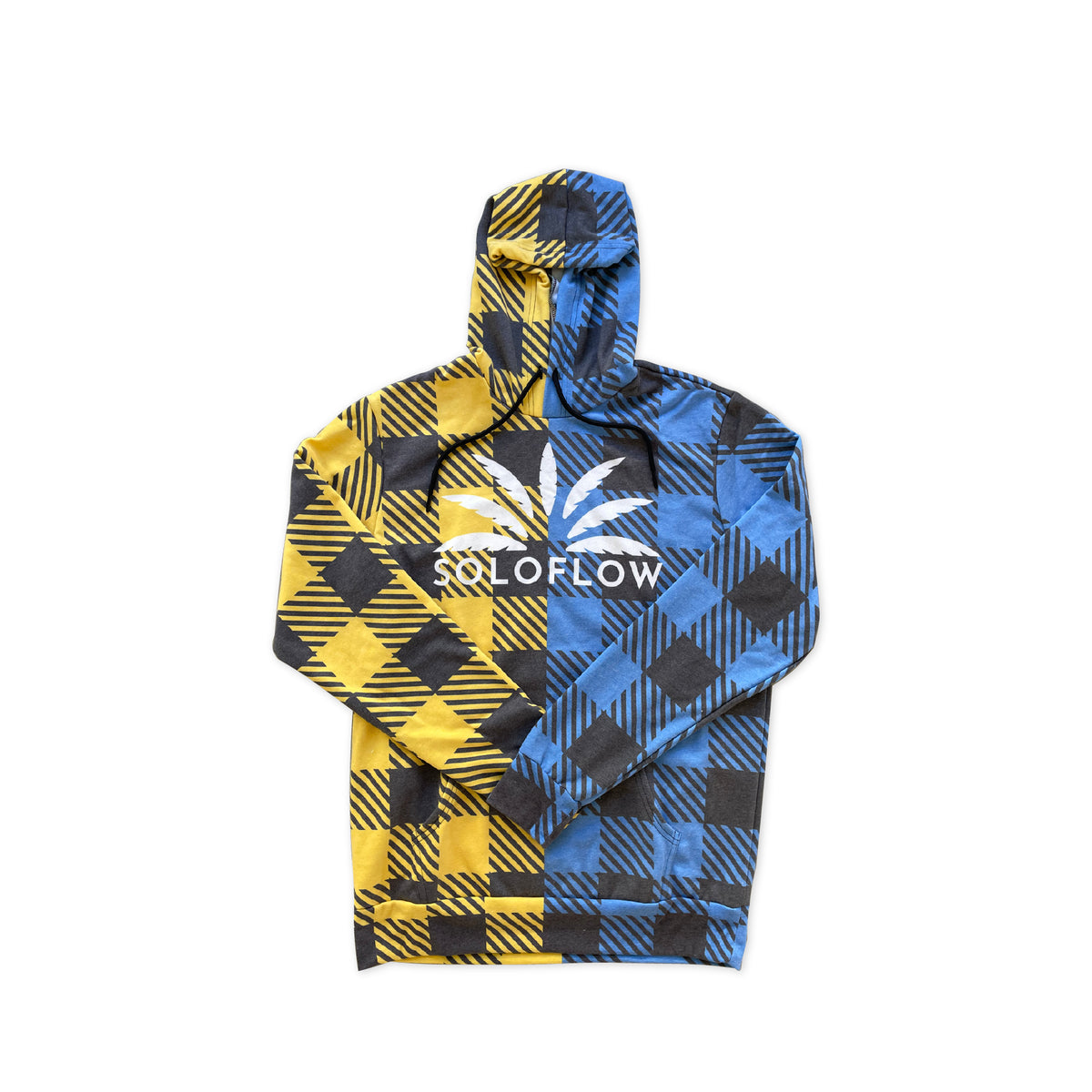Mismatch Plaid Hoodie – Soloflow Brand