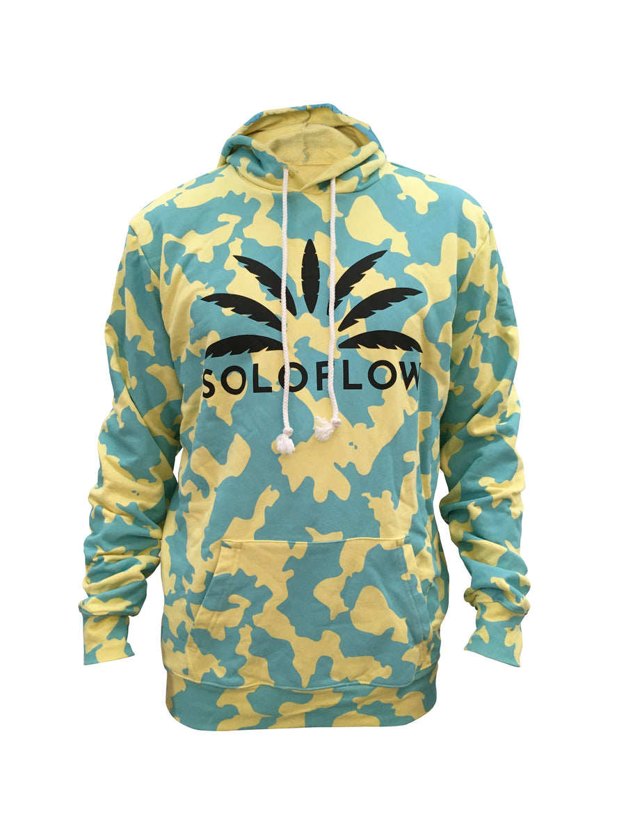 Camoflow Hoodie (Blue/Yellow) – Soloflow Brand